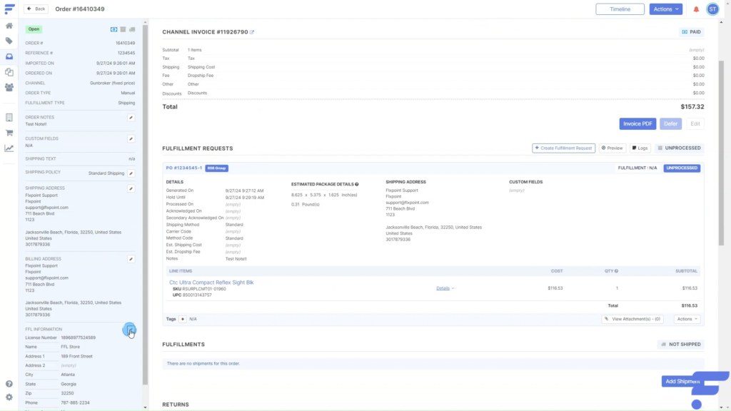 U.S. AutoForce, Wheel Pros, Rothco, Bangalla, ASI, and Adding FFL details to Manual Order ...